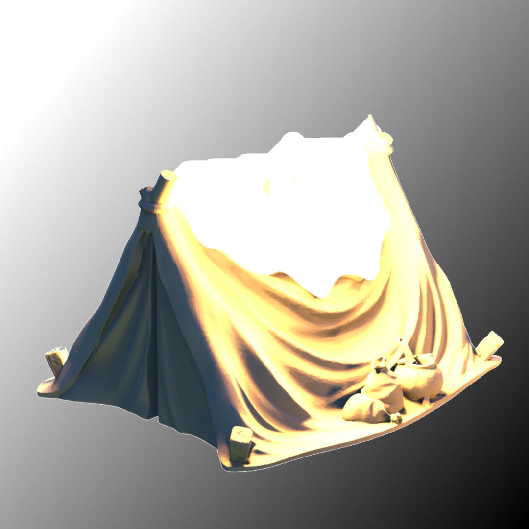 Burning Tent LED Fantasy Miniatures, Light Effect, Dnd, TTRPG, Scatter ...