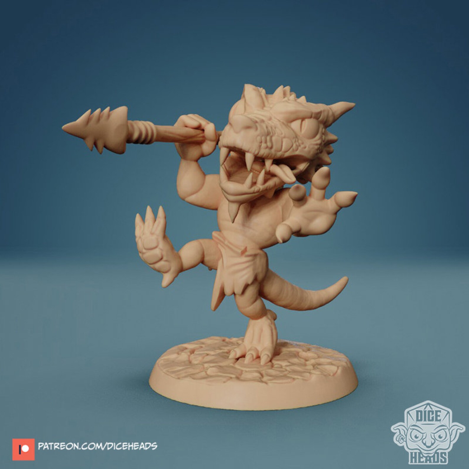 Kobold Chibi Miniature, Minion Miniature, Dice Heads, TTRPG Mini, Dnd ...