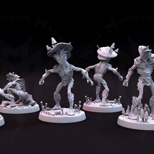 Myconid Watcher Miniature, Mushroom Folk Miniature, Mini Monster Mayhem ...
