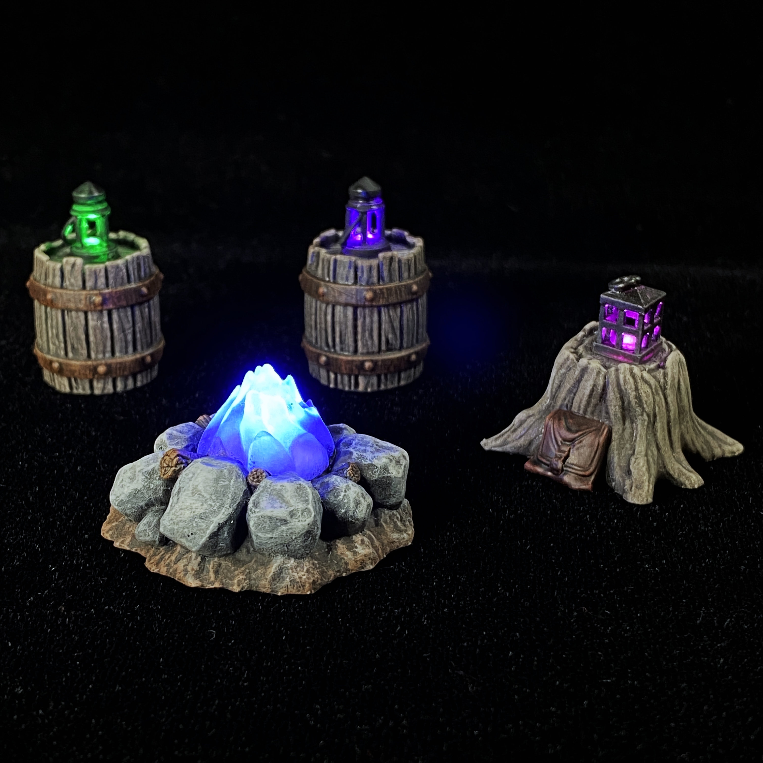 Lamp Post LED Fantasy Miniatures Light Effect Dnd TTRPG - Etsy
