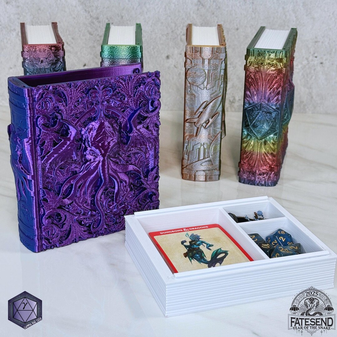 Cthulhu Storage Book, Dice Vault, Deck Box, Dnd Player Miniature Magic ...