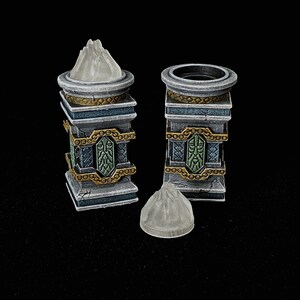 Dwarven Column With Brazier, LED Fantasy Miniatures, Light Effect, Dnd ...