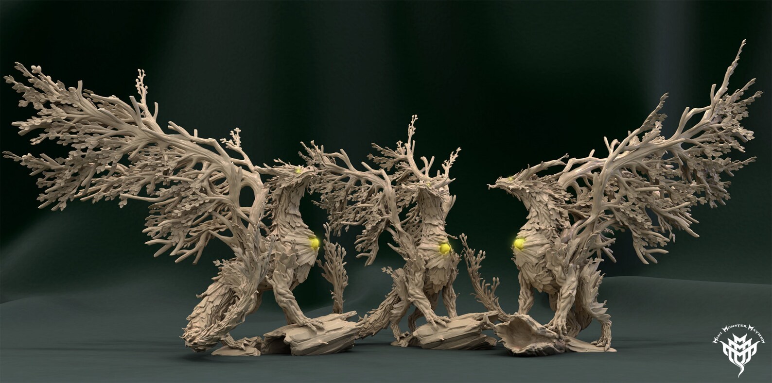 Forest Dragon Miniature, Mini Monster Mayhem, TTRPG Mini, Dnd ...
