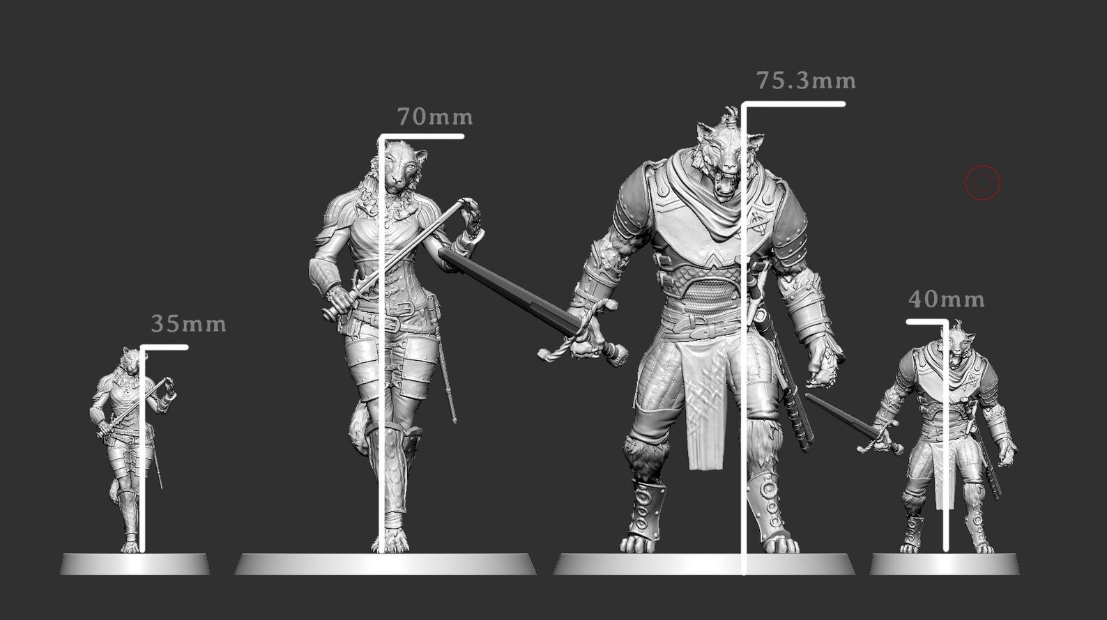 Tabaxi Miniature Mini Monster Mayhem Awaken Beast Within - Etsy