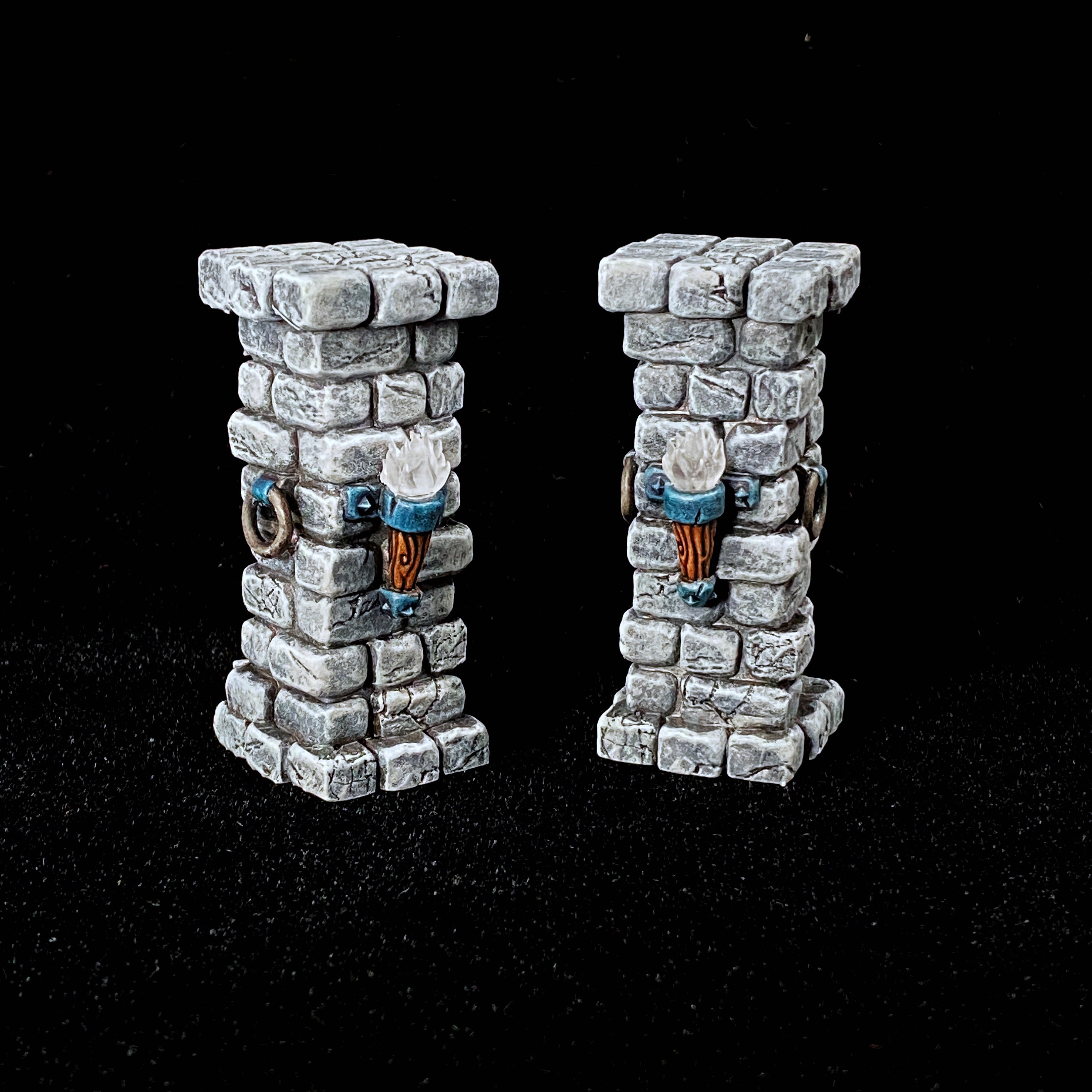 Column With Torch, LED Fantasy Miniatures, Light Effect, Dnd, TTRPG ...