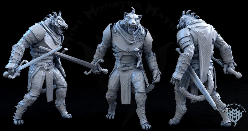 Tabaxi Miniature Mini Monster Mayhem Awaken Beast Within - Etsy