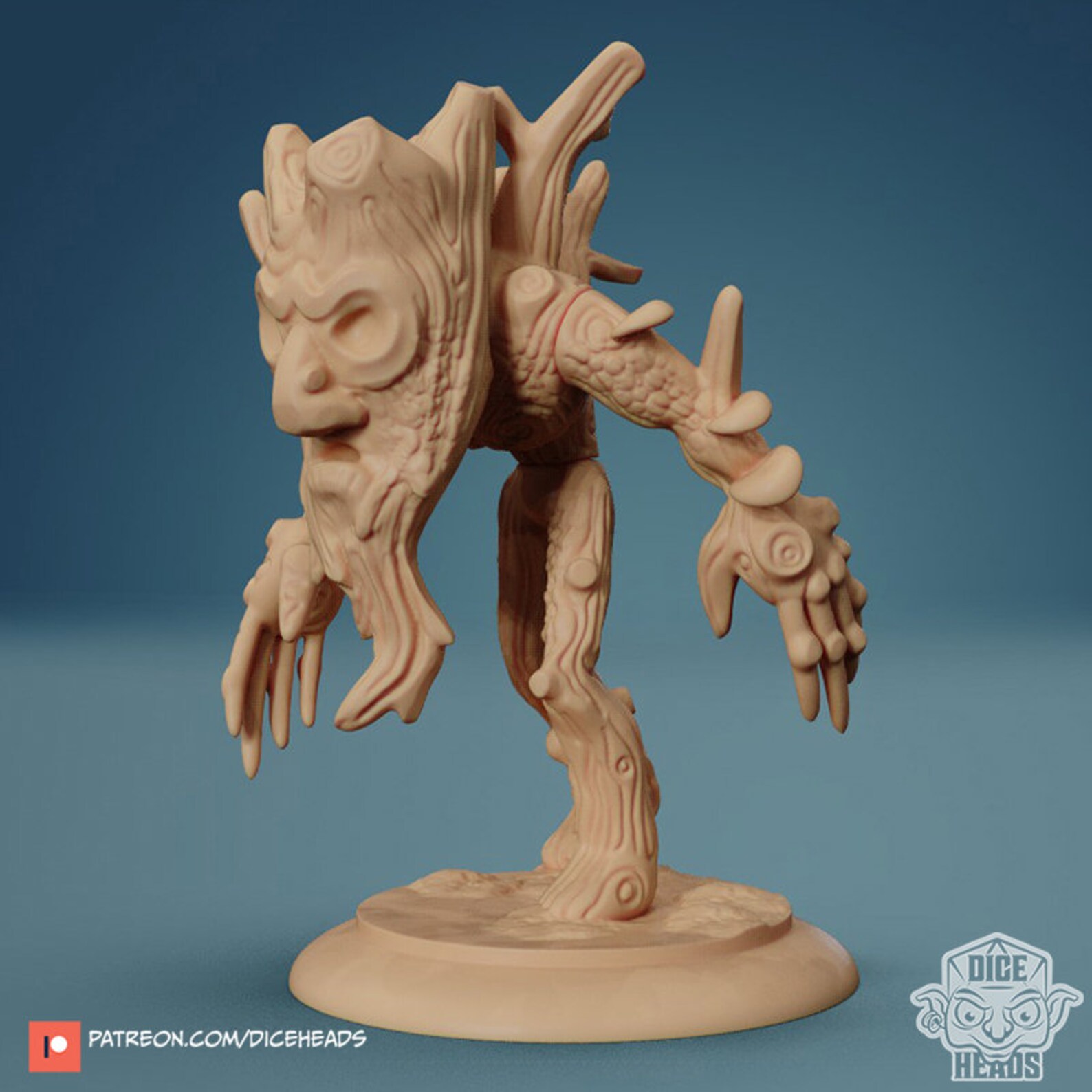 Ent Chibi Miniatures Dice Heads TTRPG Mini Dnd Pathfinder | Etsy