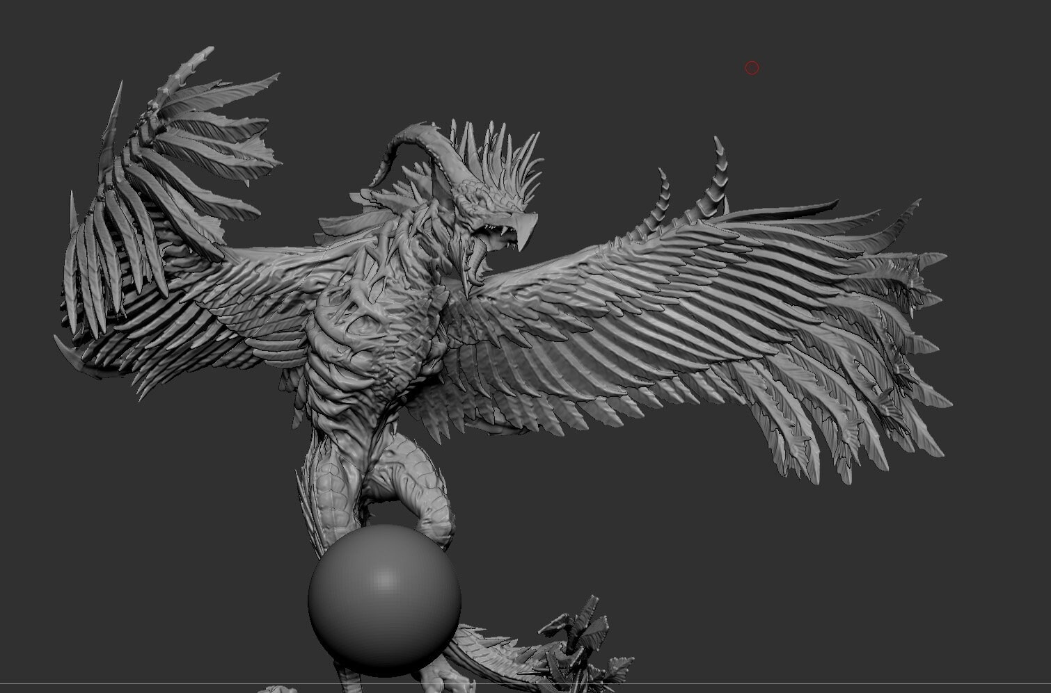 Corrupt Phoenix Miniature Fiend Mini Monster Mayhem the - Etsy