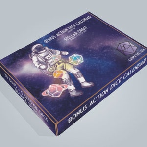 Bonus Action Dice Calendar - 4th Edition Dice Advent Calendar - Etsy
