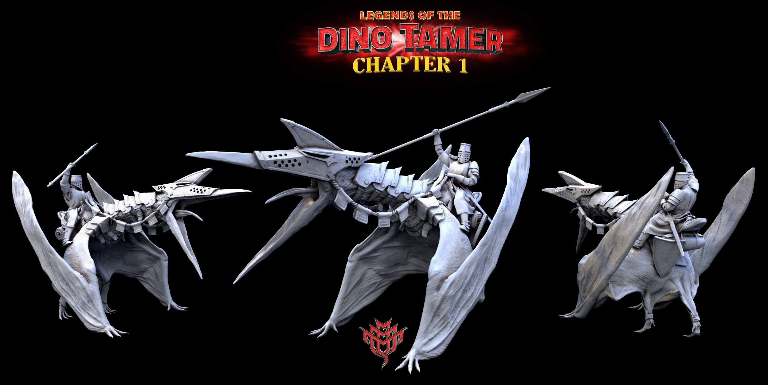 Pterodactyl and Armageddon Knight, Dino Tamer 1 , Mini Monster Mayhem ...