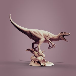 Utahraptor, Jurassic Tribe, Dinosaur, Dnd, Resin Miniature, 3D Printed ...