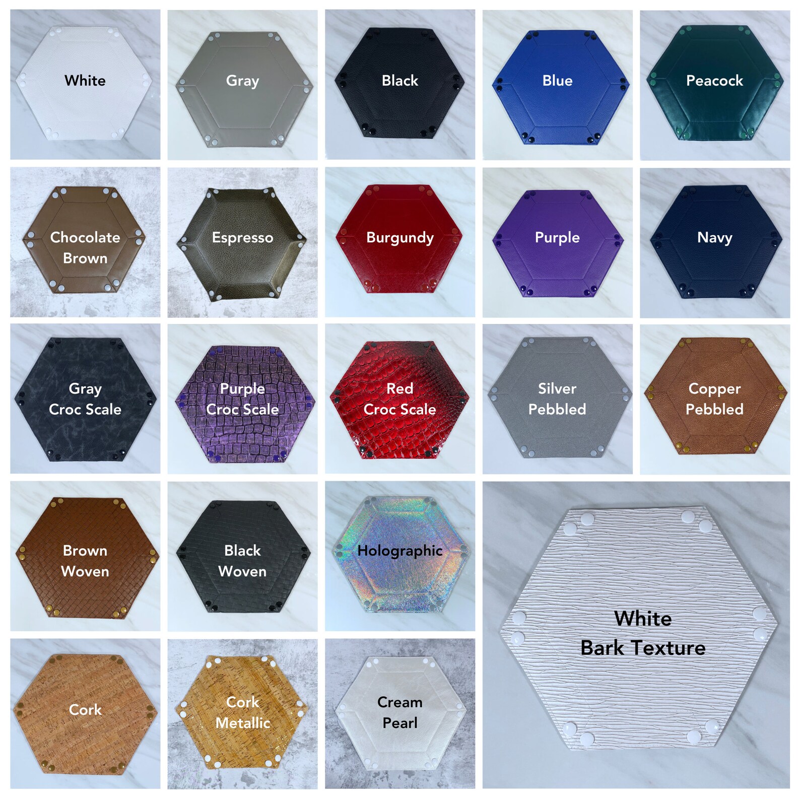 Large Dragon Scale Hexagon Snap Dice Tray, Collapsible Dungeons Dragons ...