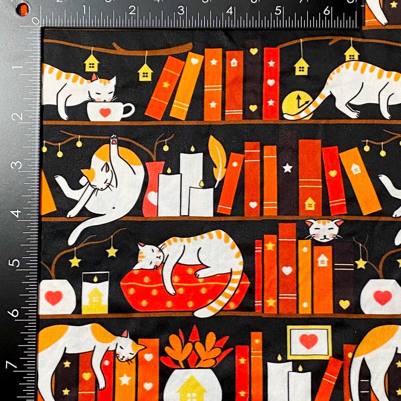 Custom Cat Christmas Stocking, Cat Library, Books, Wizard Familiar, RPG ...