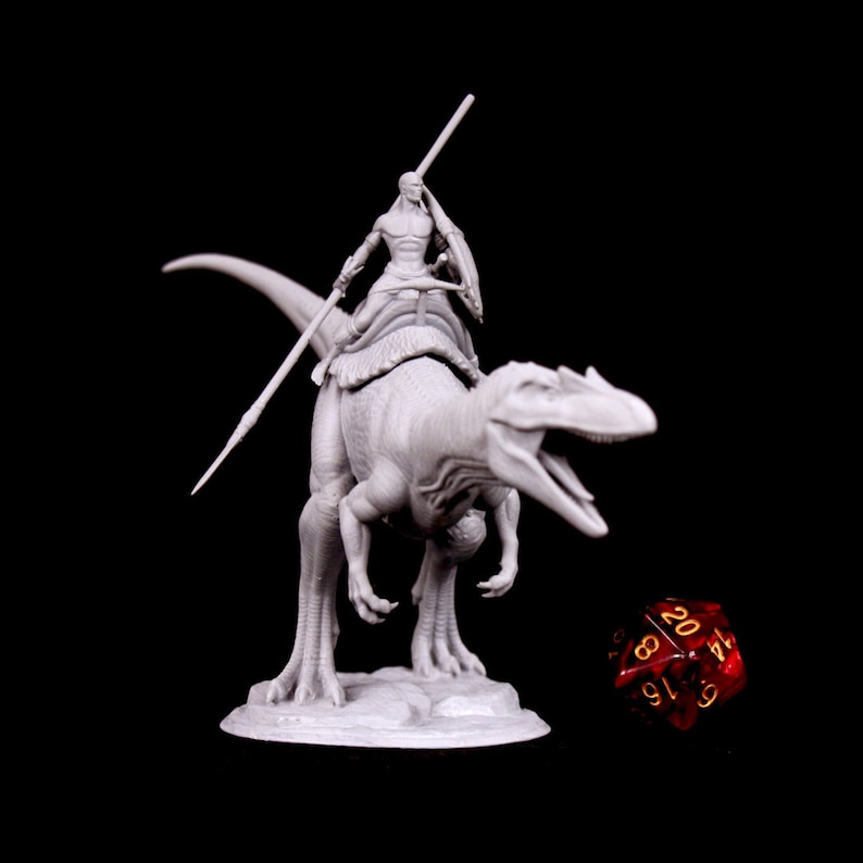 Allosaurus Optional Riders Jurassic Tribe Dinosaur Dnd - Etsy