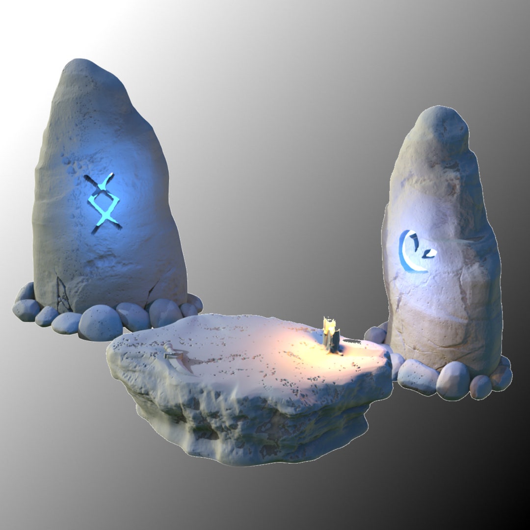 Runestones, LED Fantasy Miniatures, Light Effect, Dnd, TTRPG, Scatter ...