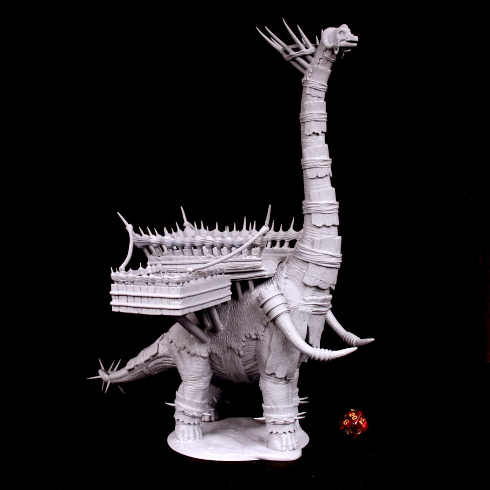 Armored Brachiosaurus Jurassic Tribe Dinosaur Dnd Resin - Etsy