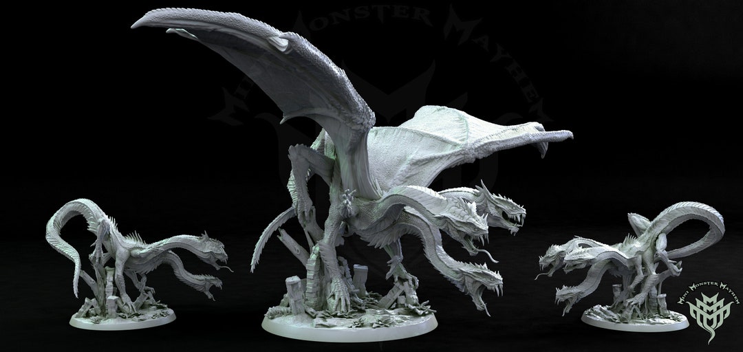 Draco Hydra Miniature, Dragon, Mini Monster Mayhem, Journey Into the ...
