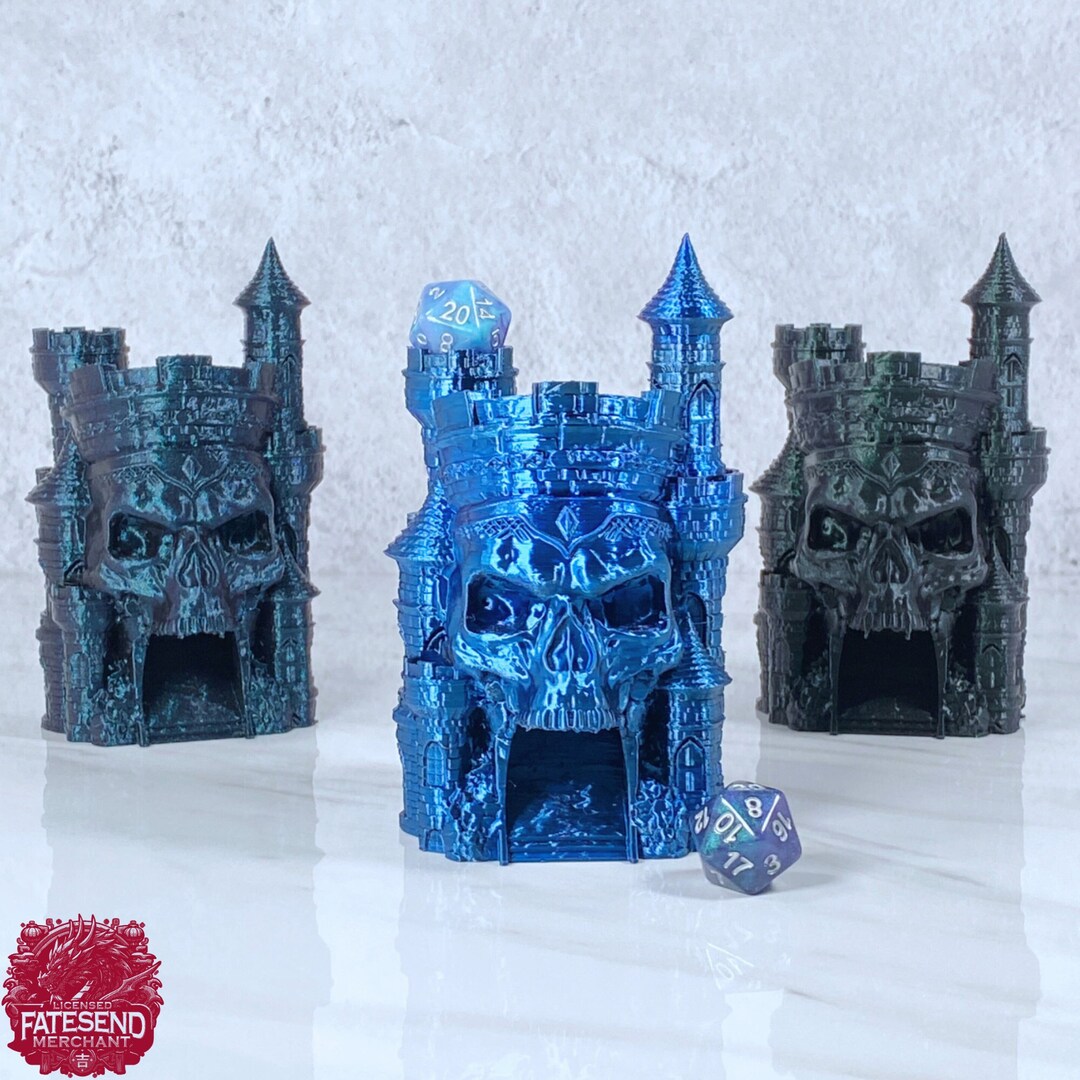 Skull Citadel Dice Tower, Fates End, 3D Printed RPG Gift, for Dnd ...