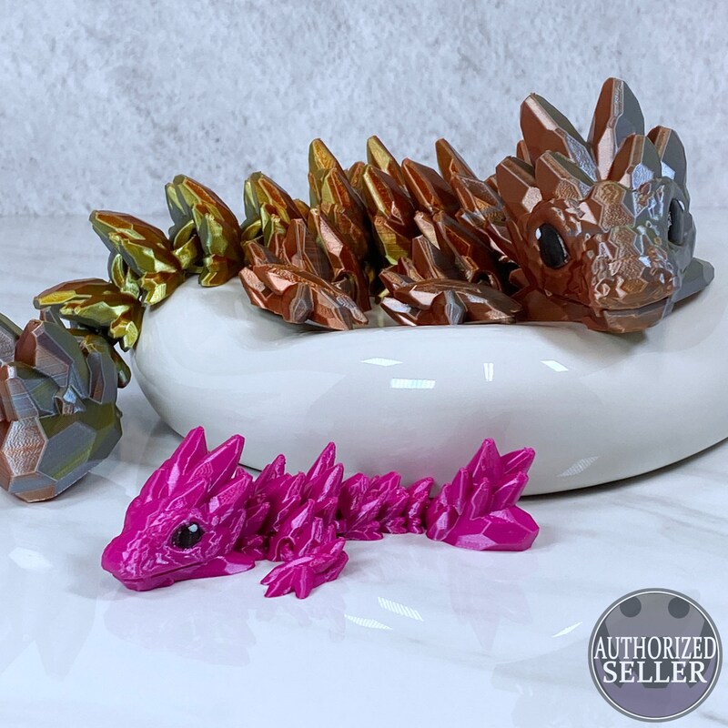 Articulated Gemstone Dragon - Etsy