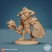 Minotaur Paladin Chibi Miniature, Dice Heads, TTRPG Mini, Dnd ...