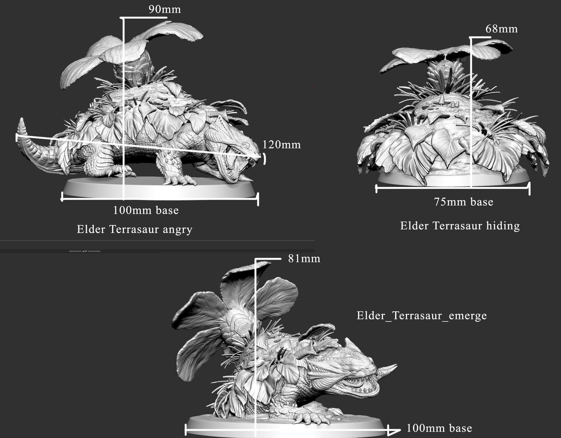 Terrosaur, Giant Grass Plant Turtle, Monster Catcher, Mini Monster ...