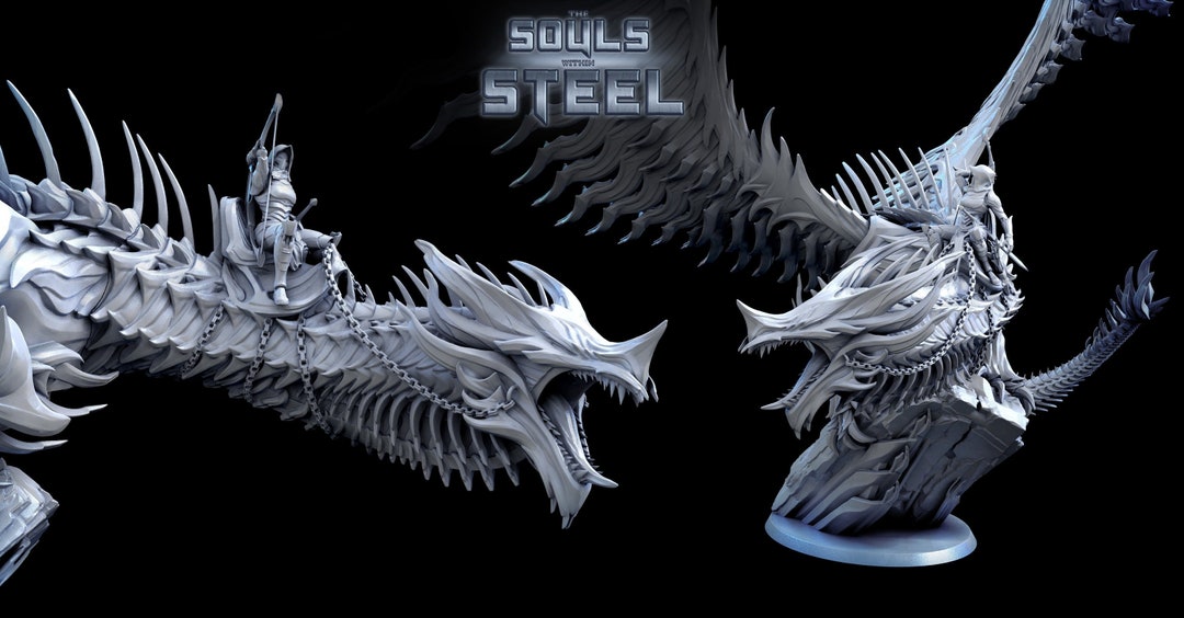Steel Dragon Construct, Mini Monster Mayhem, Souls With Steel, Resin ...