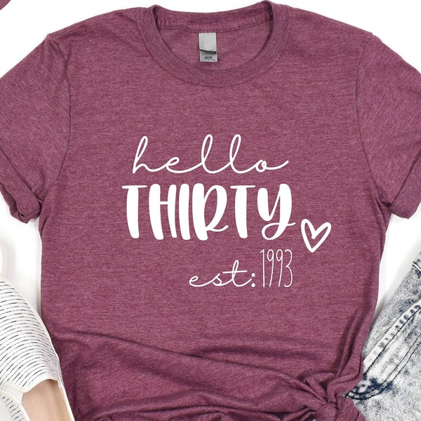 30 Shirt - Etsy