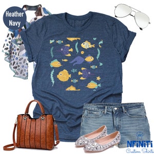 Undersea Animals Shirt, Whale Seahorse Fish Clothes, Underwater Sea ...