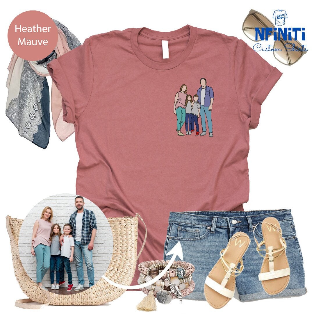 Custom Photo Shirt, Custom Photo Pocket T-shirt, Personalized Photo ...