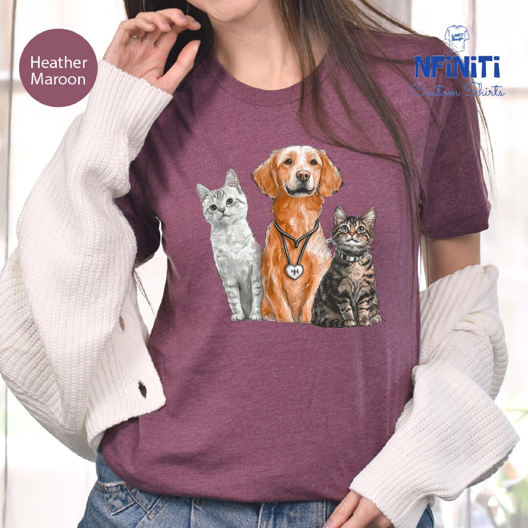 Vet Tech Week T-shirt: Cats & Dogs Animal Lover Tee - Etsy