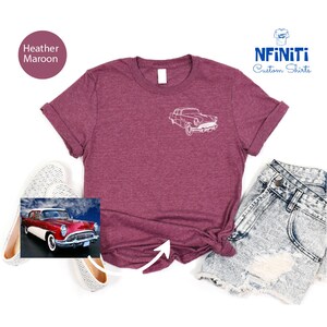 Custom Car Shirt, Personalized Car Photo Print Shirt, Customized Car ...