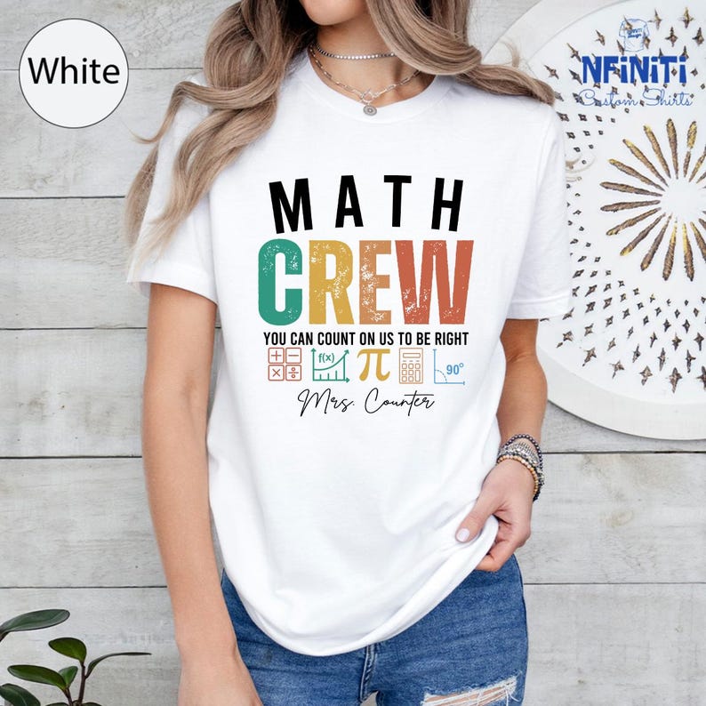 Funny Math Teacher T-shirt: "math Crew" Back to School Gift - Etsy