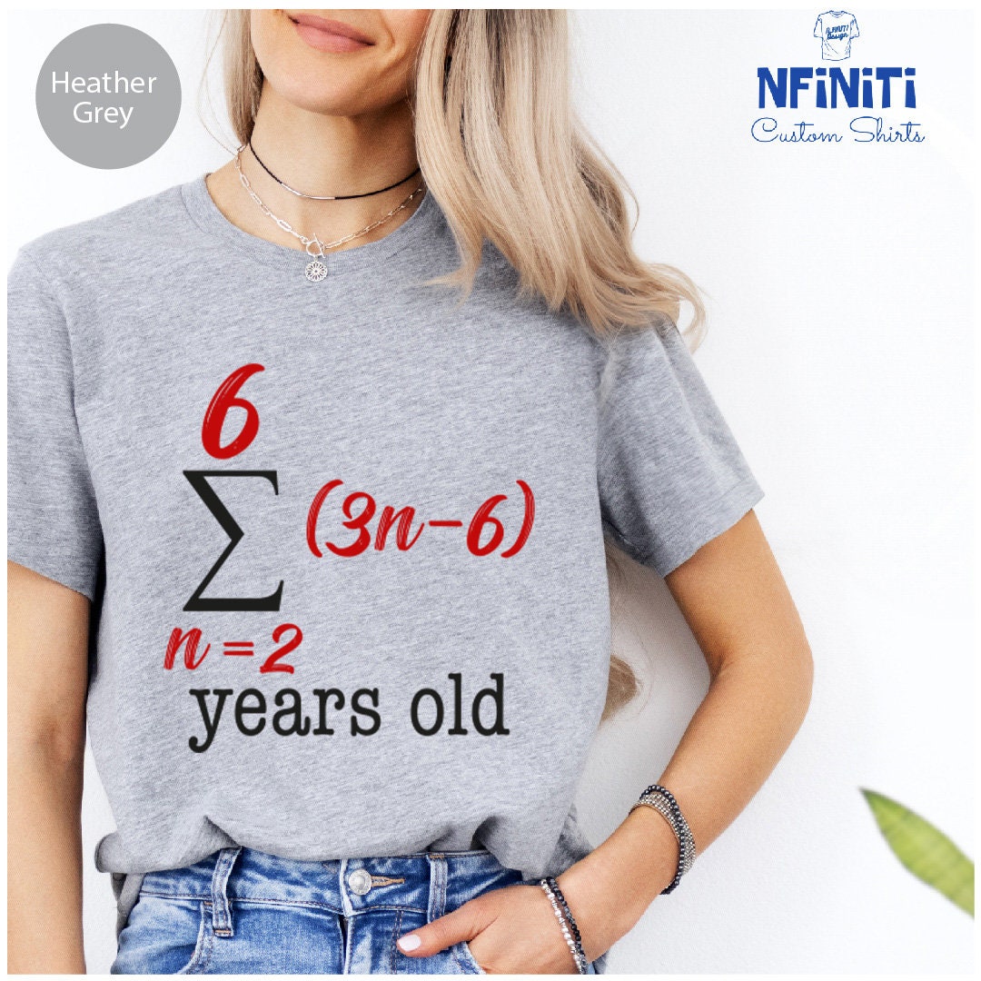 Custom Math Equation Birthday Tshirt Math Formula Birthday T Idea