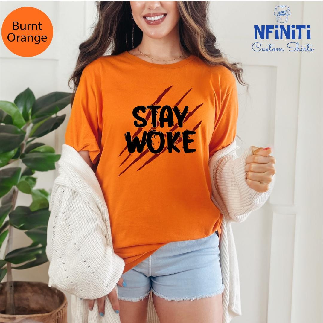 Stay Woke Horror T-shirt, Spooky Season Tee, Dark Humor - Etsy UK