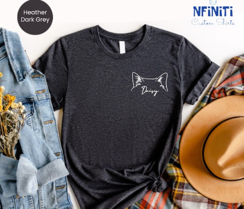 Custom Cat Shirt Personalized Cat Name Shirt Cat Lover - Etsy