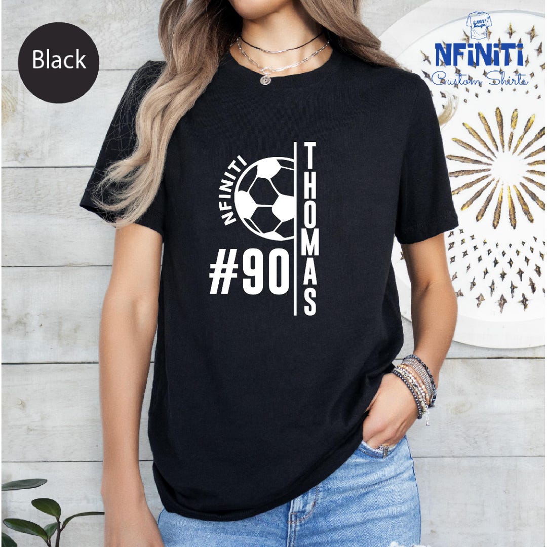 Custom Soccer Team Name Shirt, Soccer Player Number Name Customized ...