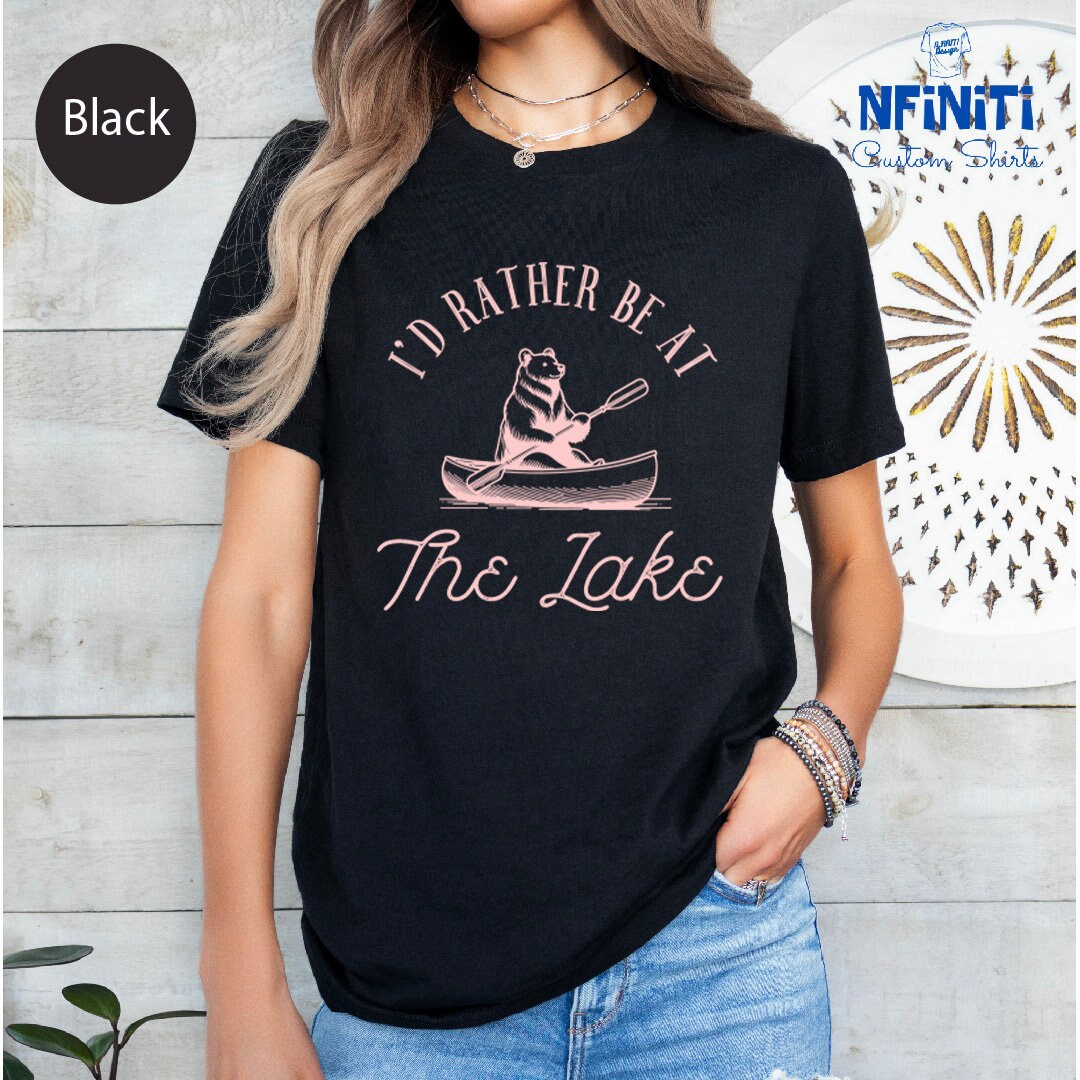 Funny Lake Bear Shirt, Lake Visit Gift, Lake Lover Shirt, Nature Lover ...