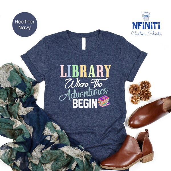 Library Shirt - Etsy