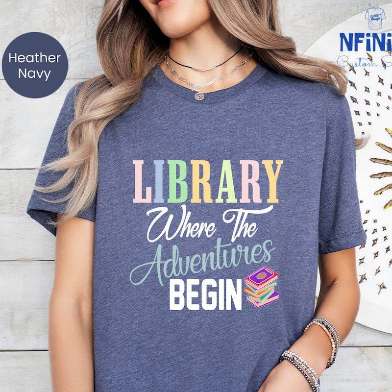 Library Tshirt - Etsy