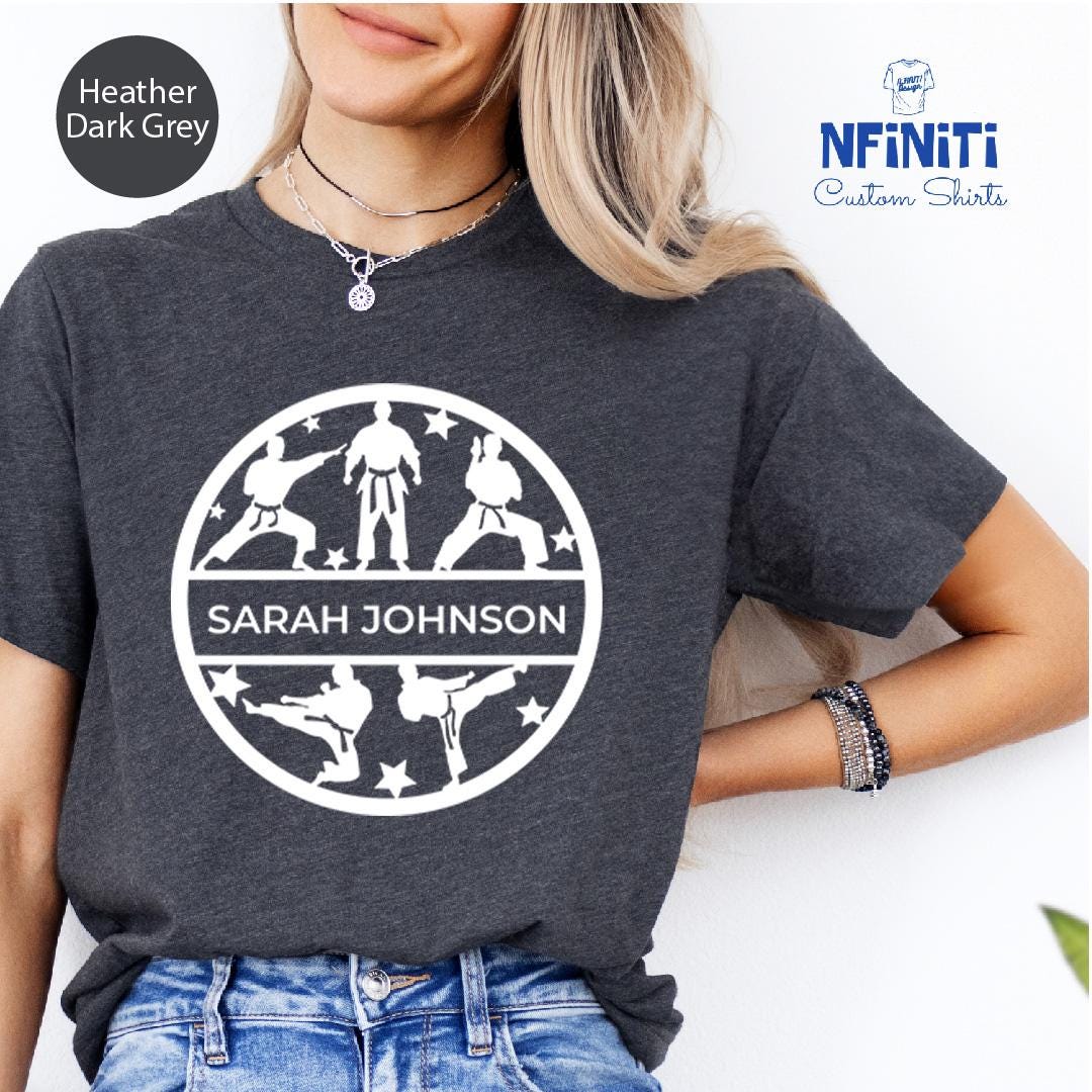 Custom Name Karate Shirt: Personalized Martial Arts T-shirt - Etsy ...