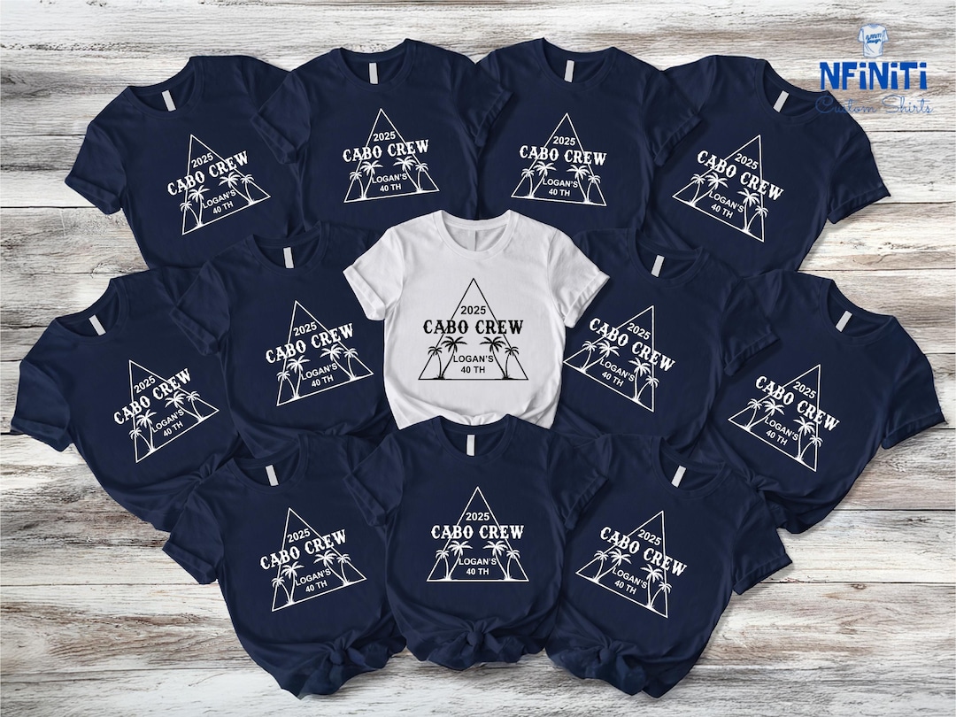 Custom Cabo Crew Shirt, Matching Birthday Vacation Tee - Etsy