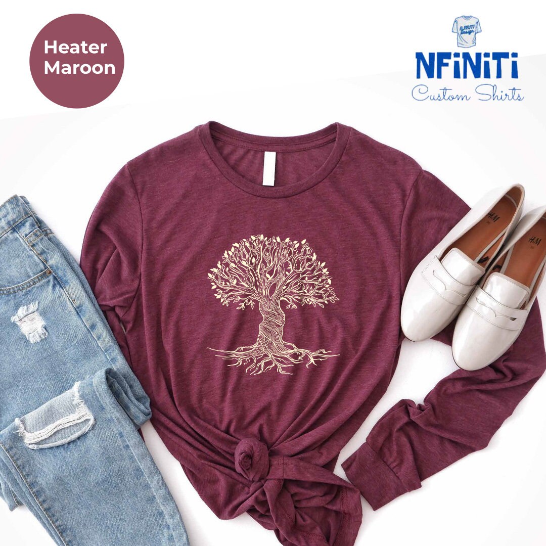 Tree of Life Long Sleeve, Tree Long Slevee, Gnarled Tree Long Sleeve ...