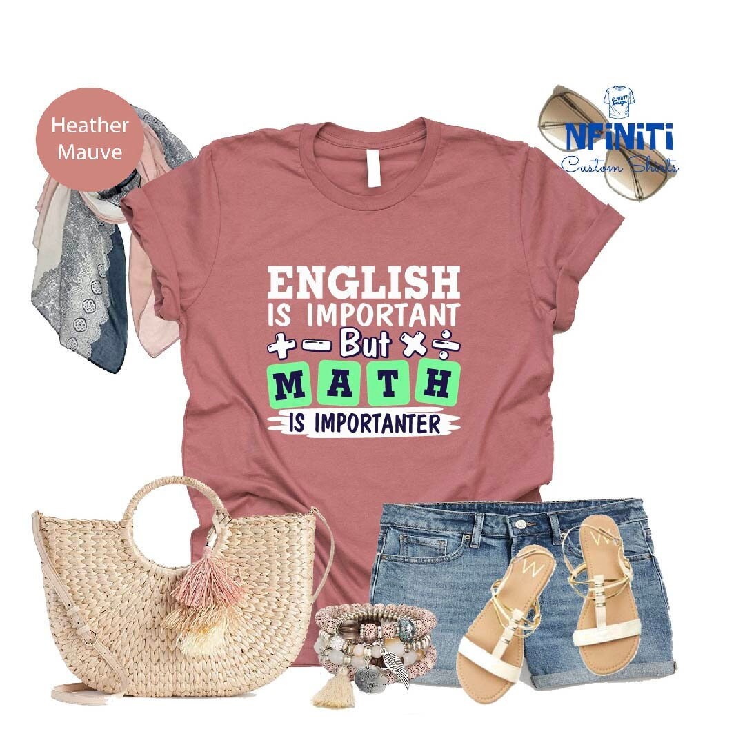 Funny Math Shirt, Math is Importanter Math Teacher Shirt, Funny ...