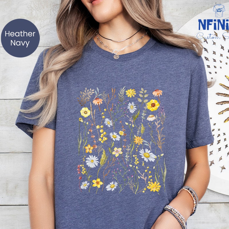 Flower T Shirt - Etsy