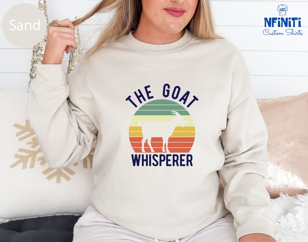 Goats Sweatshirt, Cute Goats Shirt, Funny Goat Kid Long Sleeve, Farm ...