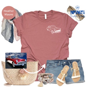 Custom Car Shirt, Personalized Car Photo Print Shirt, Customized Car ...