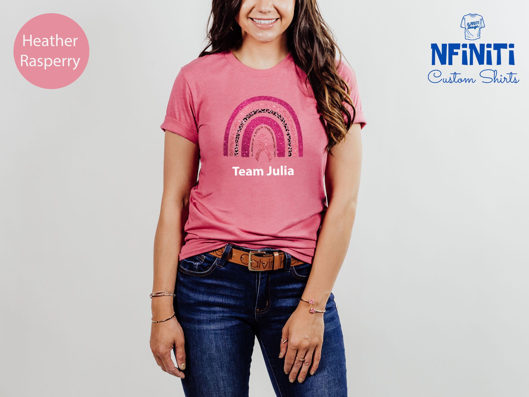 Custom Cancer Shirt, Breast Cancer Team Shirt, Cancer Rainbow Shirt ...