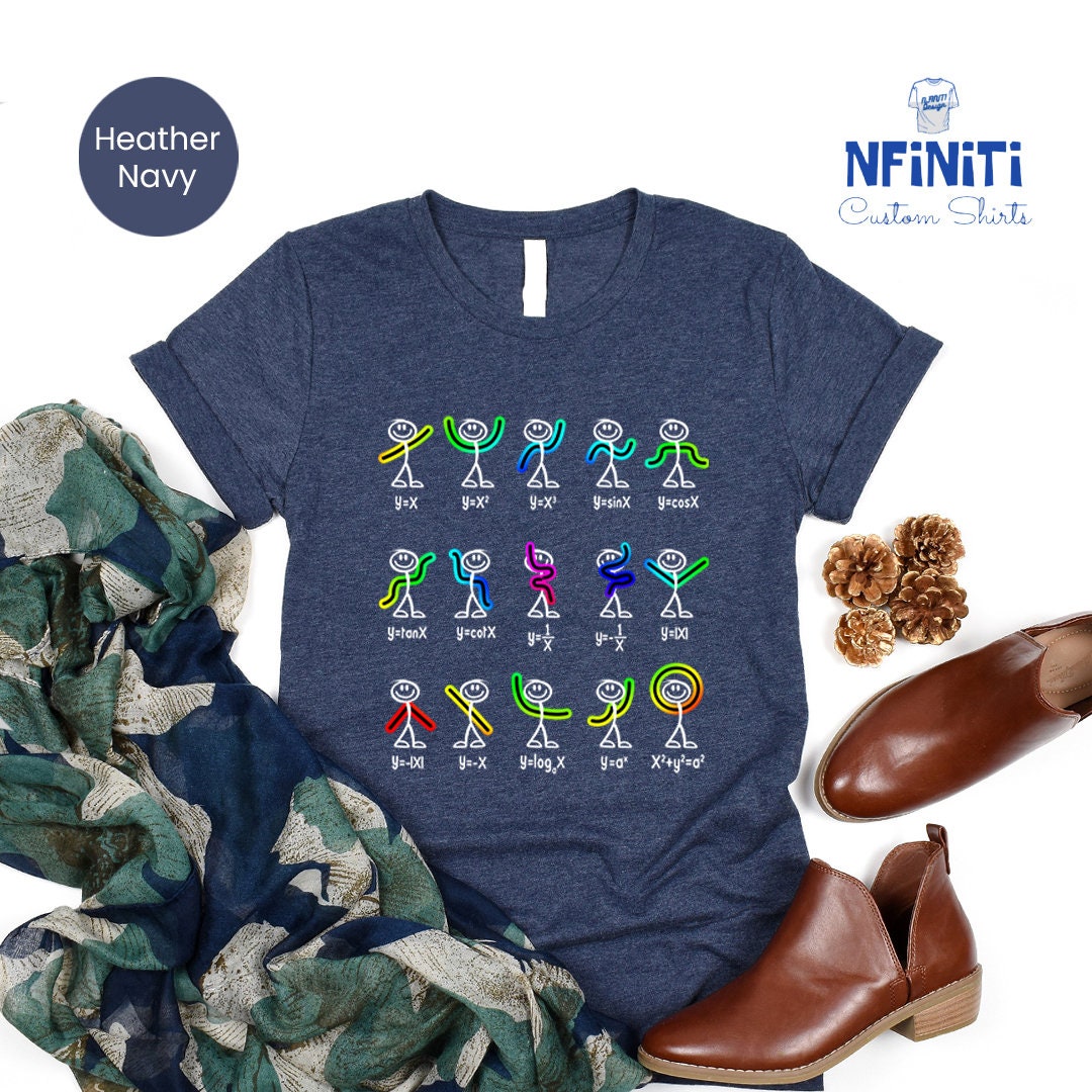 Funny Math Stick Figure T-shirt, Equation Geek Tee - Etsy