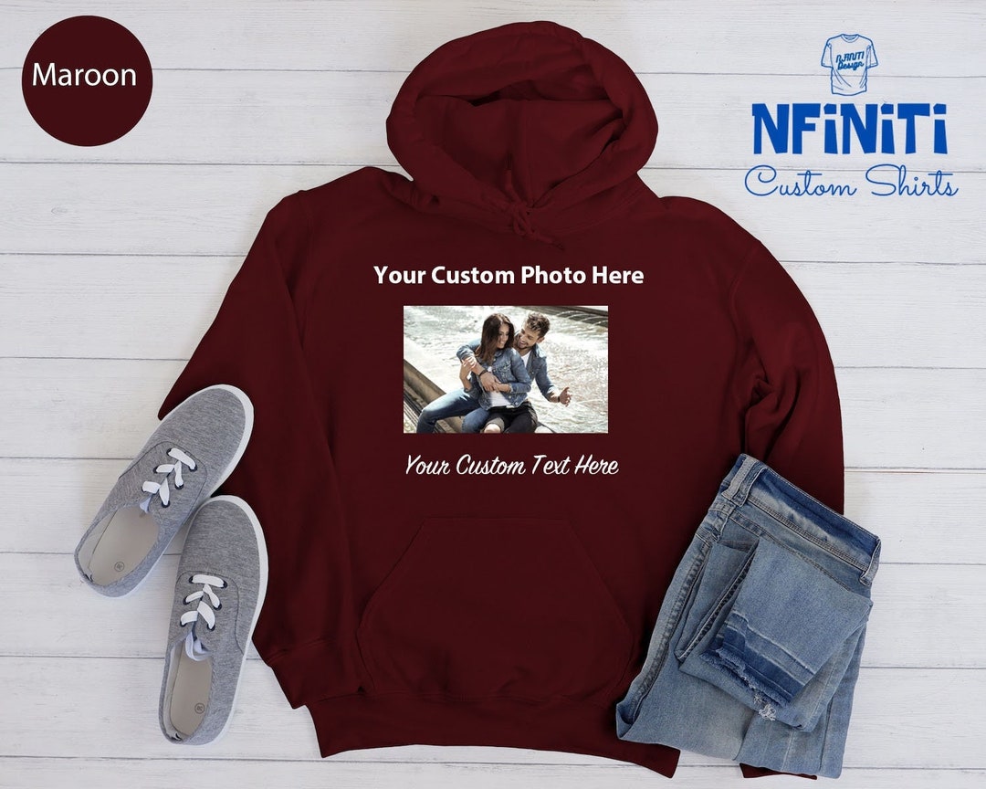 Custom Photo Hoodie, Custom Hoodie, Custom Picture Hoodies, Birthday ...