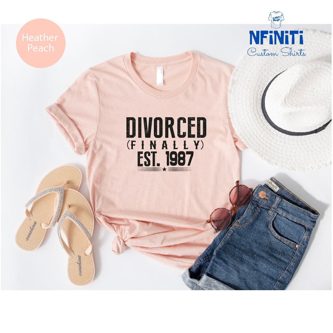 Custom Divorced T-shirt: Divorce Party Gift, Personalized Shirt - Etsy